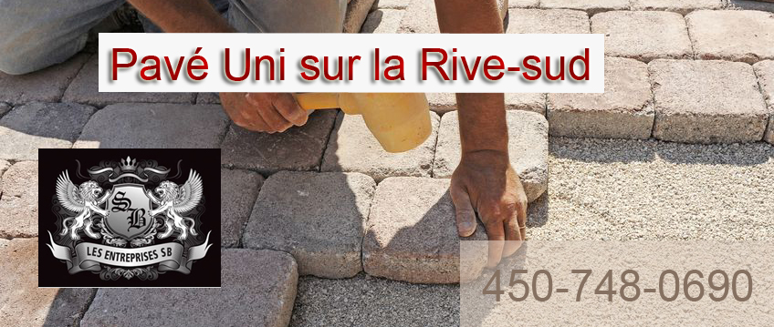 Pavé uni rive-sud | installation et pose pave uni rive-sud ...
